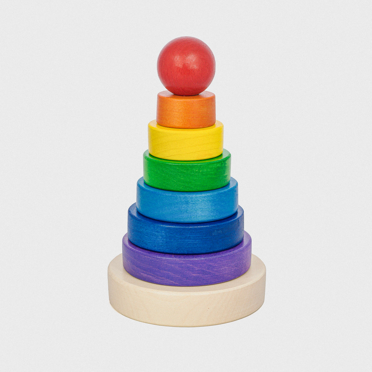 Wooden Rainbow Circle Stacker – PugglePop
